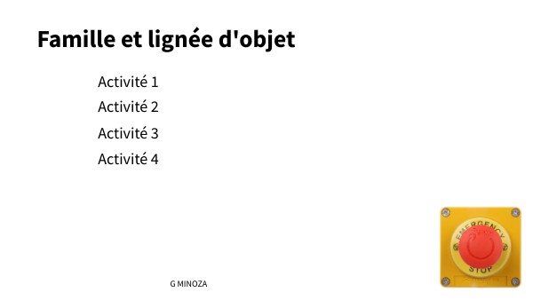 TECHNO FAMILLE OBJET | Genially