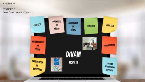 Divam diapo Fiche E6 | Genially