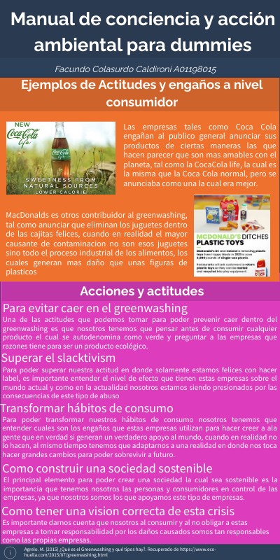 Manual de conciencia en dimensión consumo