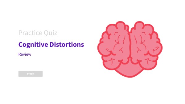 Cognitive Distortions Practice Quiz | Genially