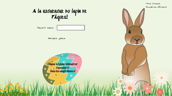 Pâques, à la recherche du lapin! (6èmes)