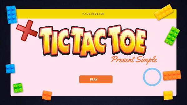 Tic tac toe Present Simple | Genially
