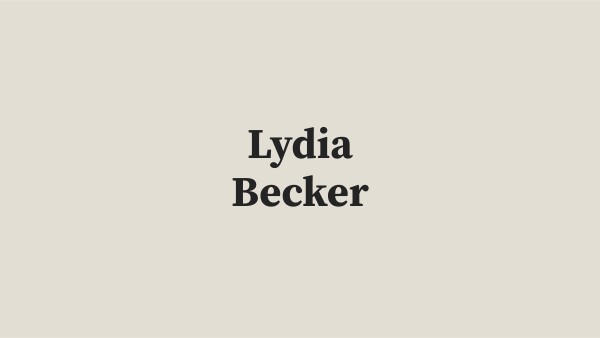 lydia becker
