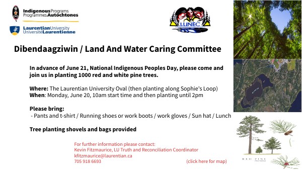 Dibendaagziwin / Land And Water Caring Committee Tree planting | Genially