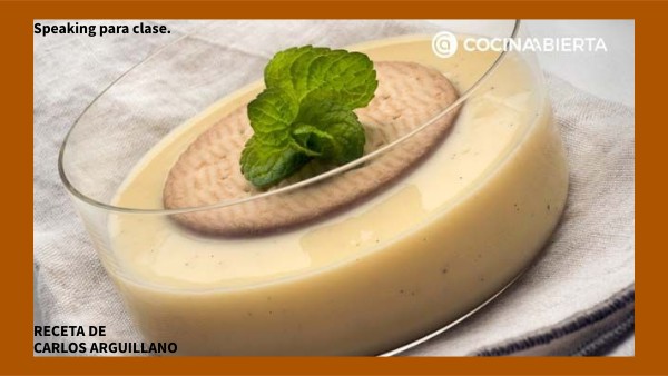 RECETA SPEAKING | Genially