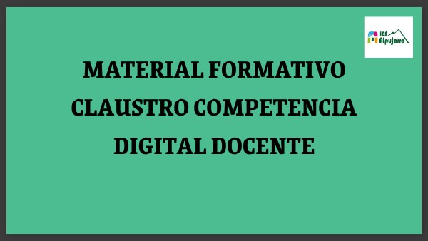 MATERIAL FORMATIVO IES ALPUJARRA