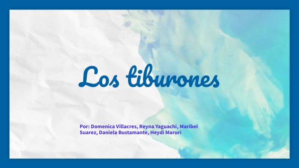 Presentación Tiburones | Genially