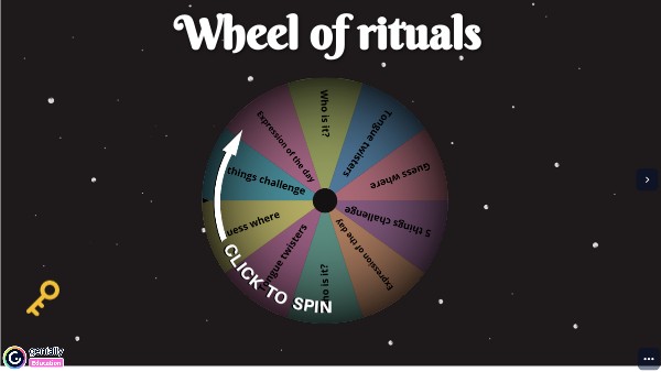 The Wheel of Rituals with answers | Genially