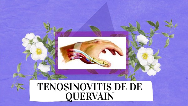 Tenosinovitis de de Quervain