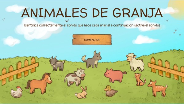 QUIZ SONIDOS DE LOS ANIMALES DE GRANJA
