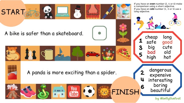 Go Getter 2. Unit 4. Comparative game | Genially