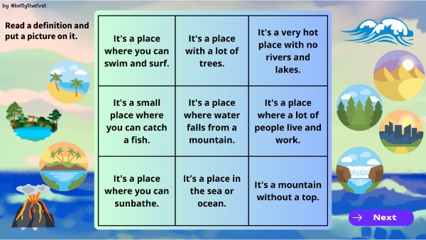 Go Getter 2. Unit 4. Vocabulary Nature | Genially