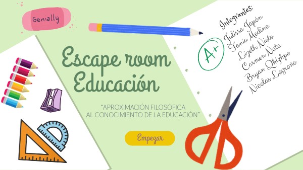 ESCAPE ROOM EDUCACIÓN