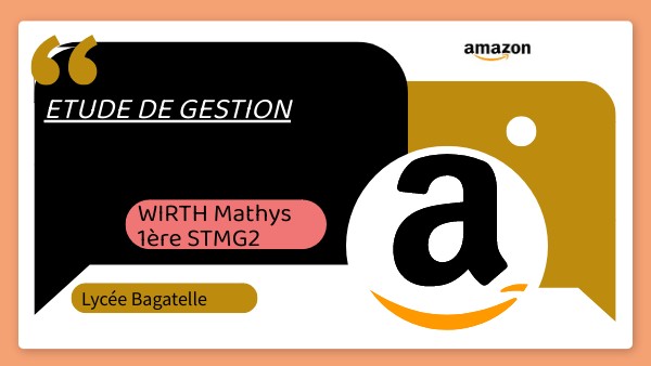Oral de gestion Amazon | Genially
