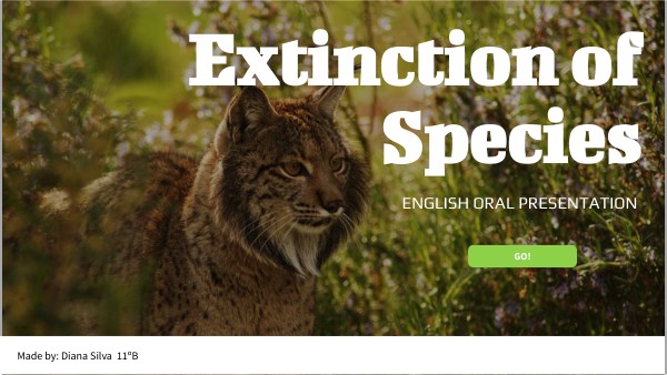 extintion of species