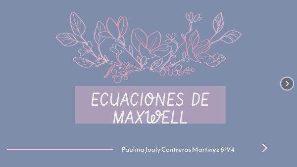 Ecuaciones de maxwell
