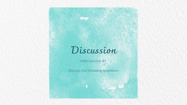 Discussion VJ#1