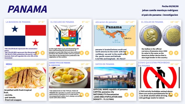 PAIS DE PANAMA DE JOHAN MONTOYA