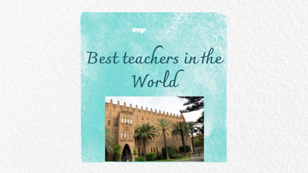 Best teachers in the world