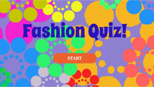 FASHION QUIZ | Genially