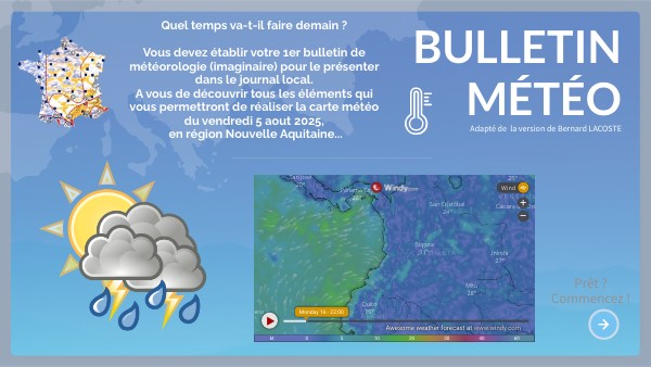 Carte météorologique 5e
