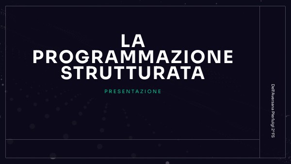 LA PROGRAMMAZIONE STRUTTURALE | Genially