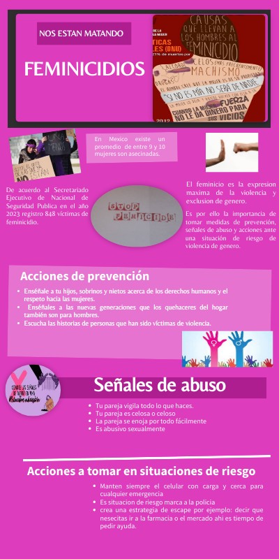 Infografía Feminicidios | Genially
