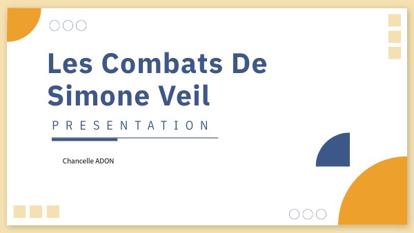 Les combats de Simone Veil | Genially