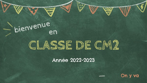 Réunion d'info classe de CM2 | Genially