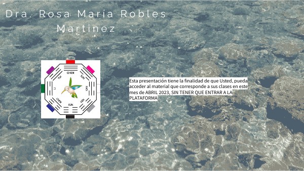 Dra Rosa Maria Robles CONTENIDOS CLASES abril 2023