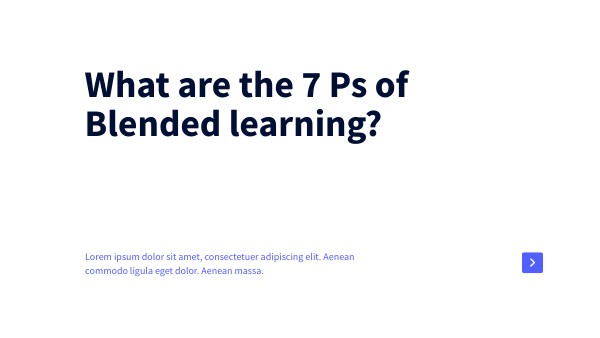 7 Ps of Blended Learning | Genially