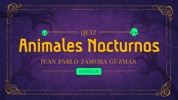 Animales Nocturnos. | Genially