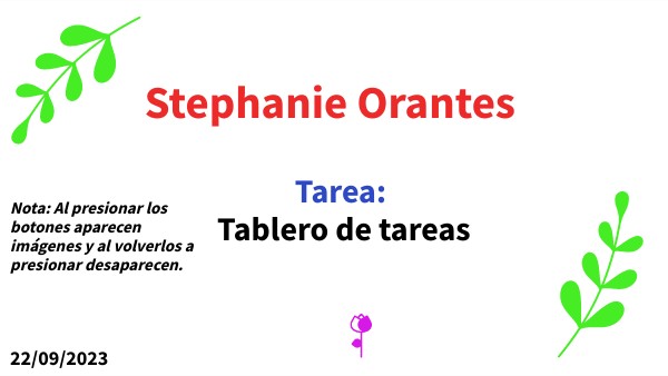 TABLERO de TAREAS | Genially