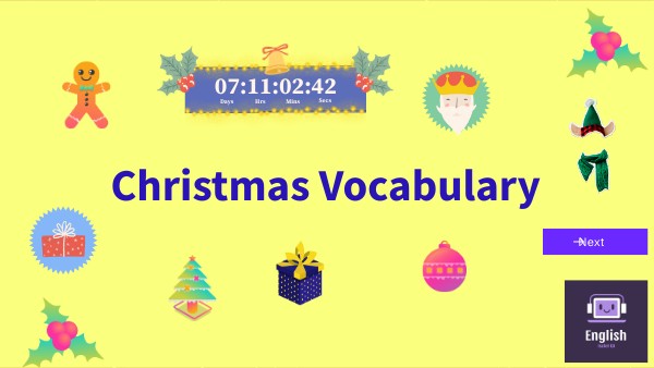 CHRISTMAS VOCABULARY | Genially