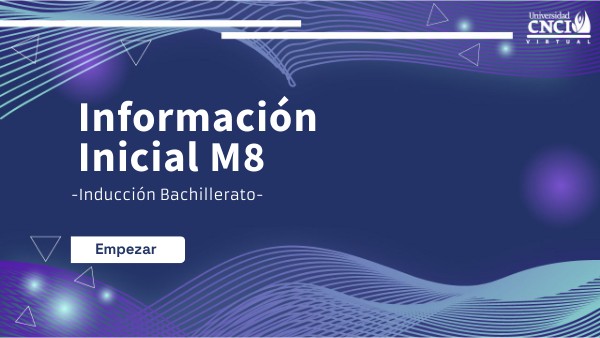 Inducción M8 Bachillerato | Genially