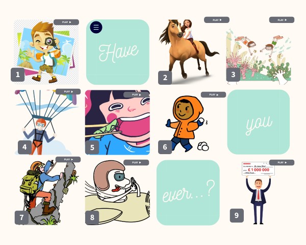 Imagen interactiva present perfect Have you ever? | Genially