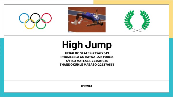 HIGH JUMP PRESENTATION- GROUP 8