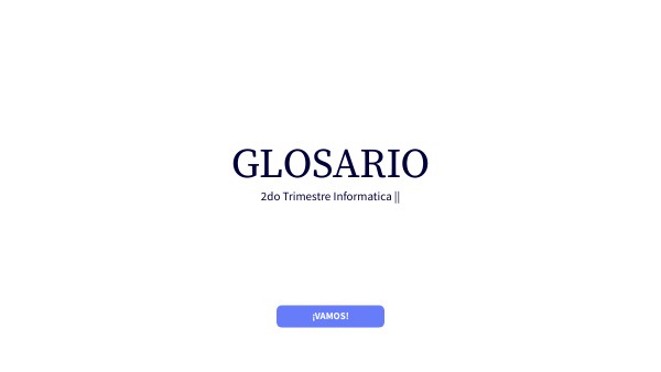 Glosario | Genially