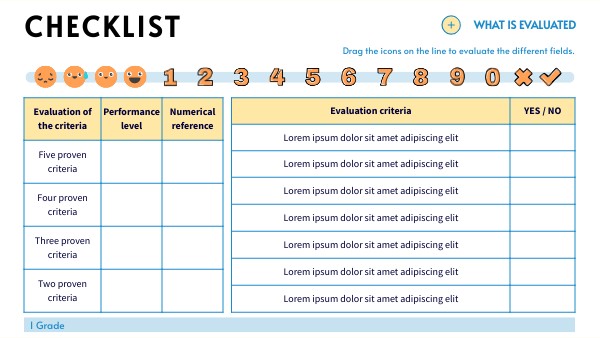 EDUCATION CHECKLIST | Genially