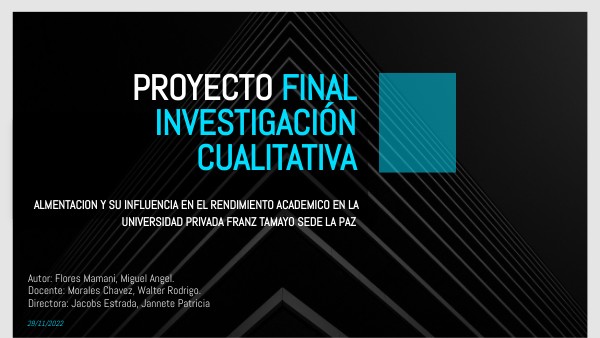 PROYECTO FINAL UNIVERSITARIO BLOQUES | Genially