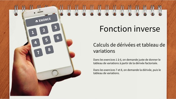 Fonction inverse - Exercices | Genially