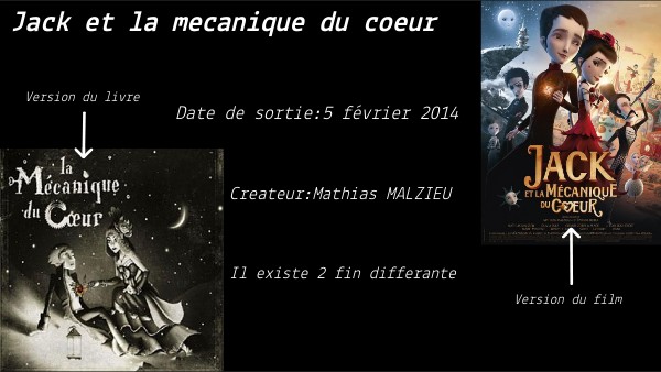Jack et la mecanique du coeur | Genially