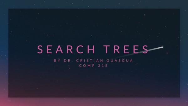 Search trees | Genially