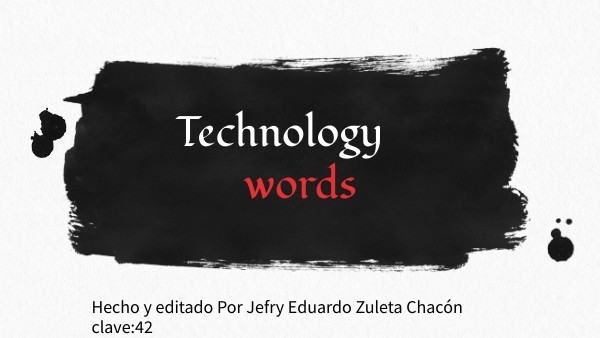 technology words | Genially
