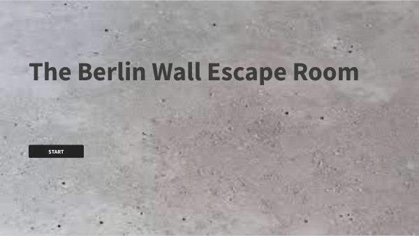 The Berlin Wall Escape Room