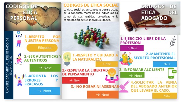 CODIGOS ETICOS | Genially