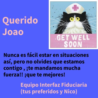 Get Well Soon, Joao!