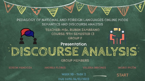 DISCOURSE ANALYSIS PRESENTATION