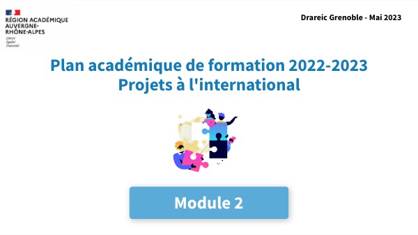 Plan académique de formation Module 2