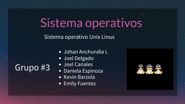 Sistema LInux SOlarisPRESENTACIÓN ESPACIO INFINITO | Genially